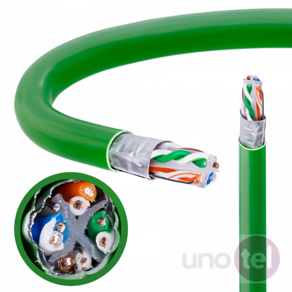 Kabel F/UTP Kat.6 24AWG B2ca LSOH 500m CORNING | 100% Miedź | Unotel